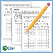 Handwriting Letter Boxes - Free Printable Game - Your Therapy Source