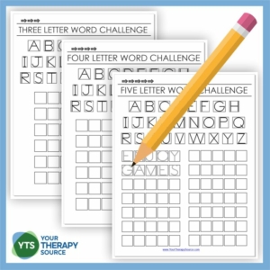 Handwriting Letter Boxes - Free Printable Game - Your Therapy Source