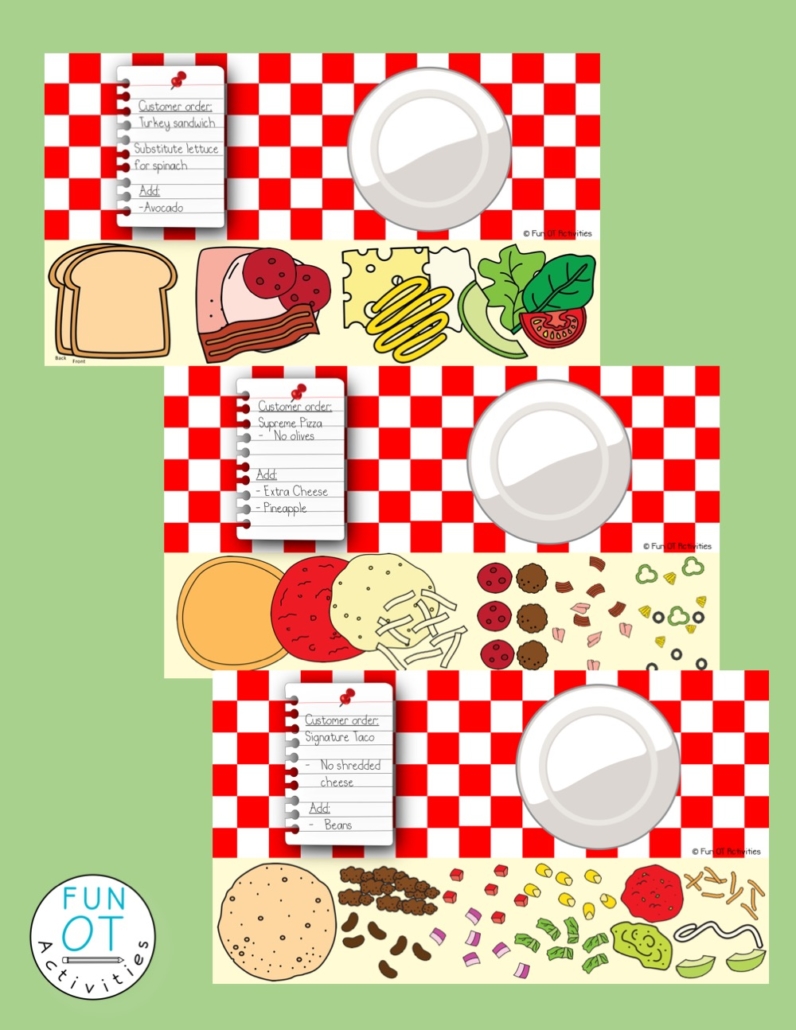 Build A Food Activity - Interactive Distance Learning - Your Therapy Source