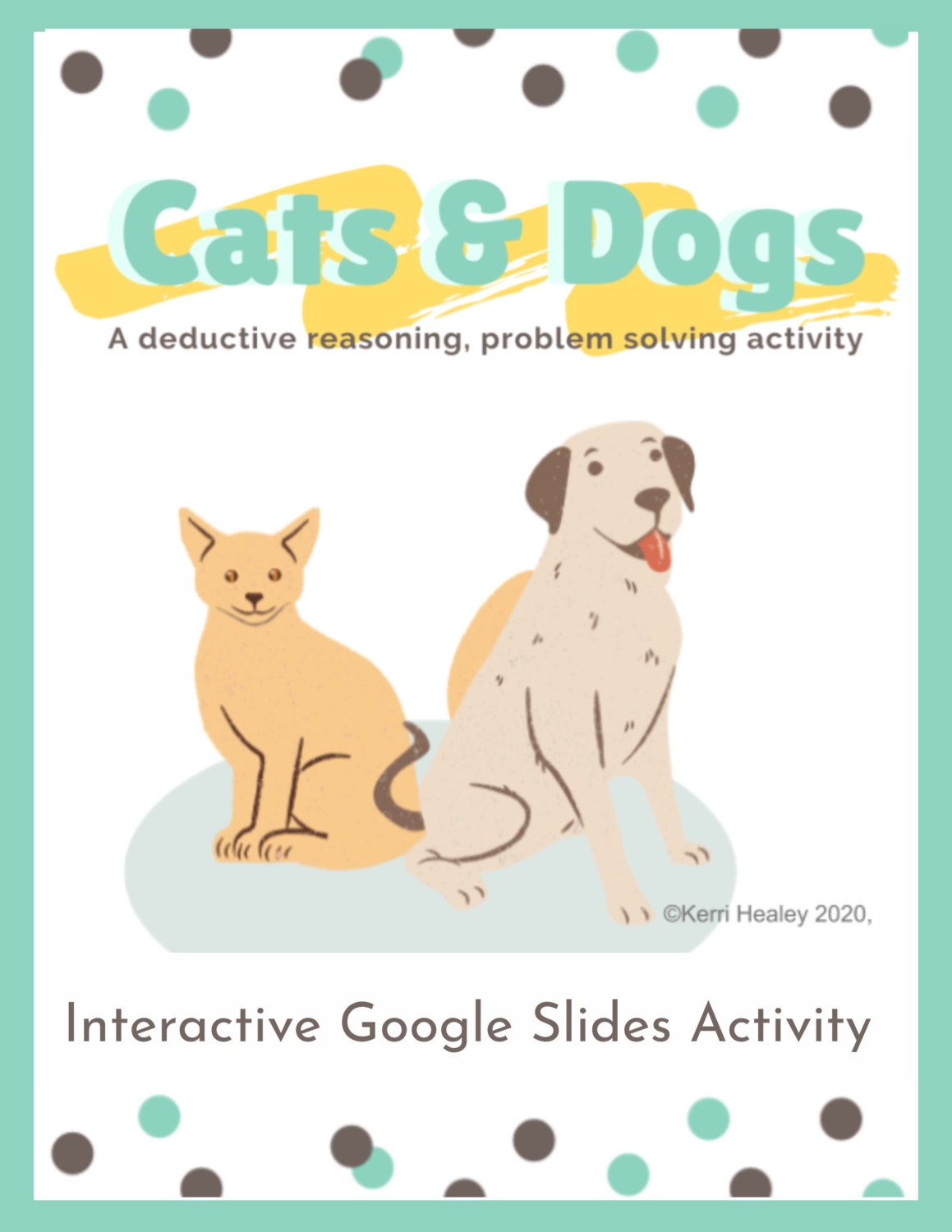 Cats and Dogs - Problem Solving Activity for Kids - Your Therapy Source
