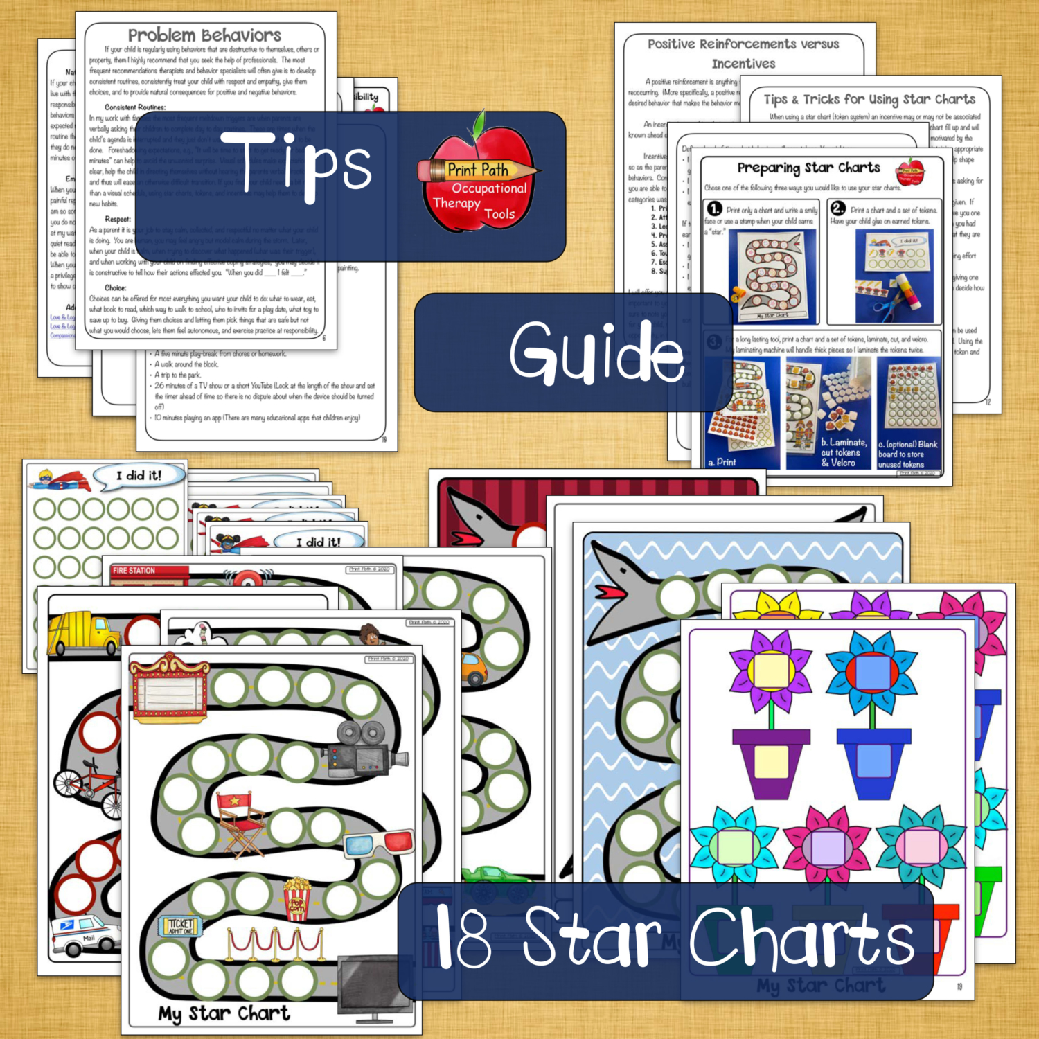 Star Charts, Incentive Visuals, Token Boards-Behavior Management for ...