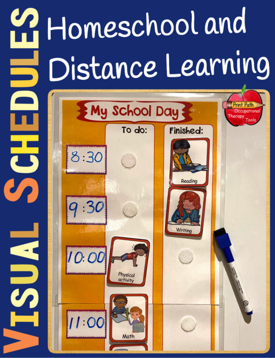 Visual Schedules for Homeschool and Distance Learning EDITABLE - Your ...
