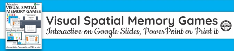 Visual Memory Game - So Simple! - Your Therapy Source