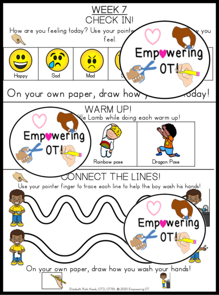 Occupational Therapy Preschool Activities Set 2 - Weeks 7-12 - Your ...