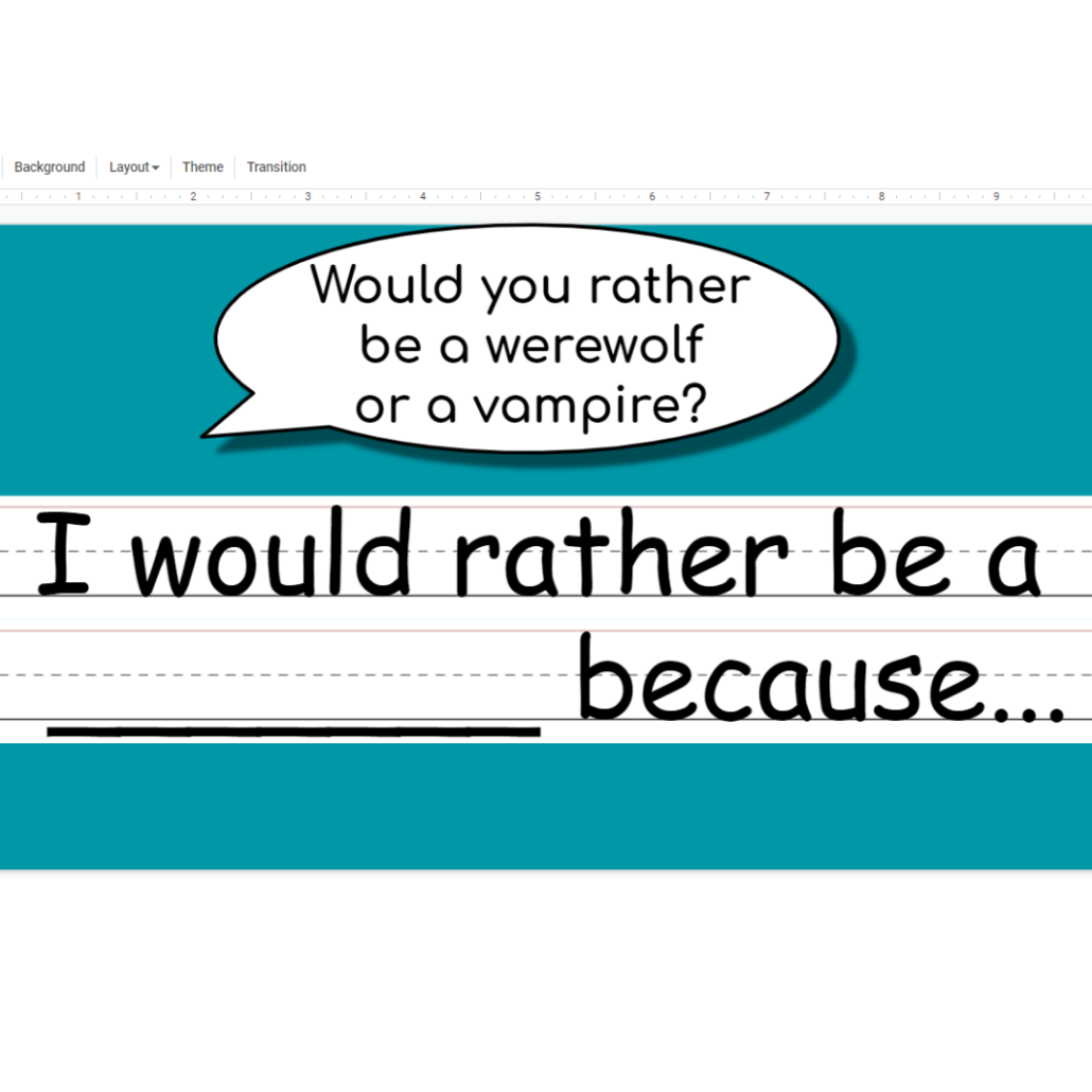 Writing Prompts Google Slides for Distance Learning or In Person - Your ...