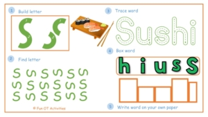 Interactive Build, Find, Trace, Box, & Write Uppercase Foods ...