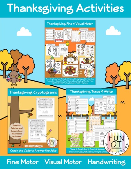 Thanksgiving Activity Packet - Your Therapy Source
