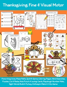 Thanksgiving Activity Packet - Your Therapy Source