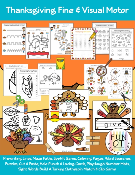Thanksgiving Activity Packet - Your Therapy Source