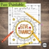Thankful Coloring Pages and Handwriting Exercise - Your Therapy Source