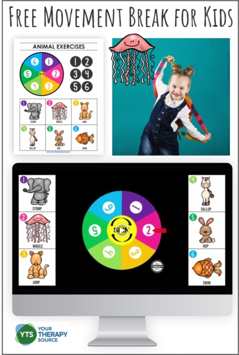 Movement Break for Kids - Free Video and Printable - Your Therapy Source