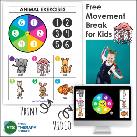 Movement Break for Kids - Free Video and Printable - Your Therapy Source