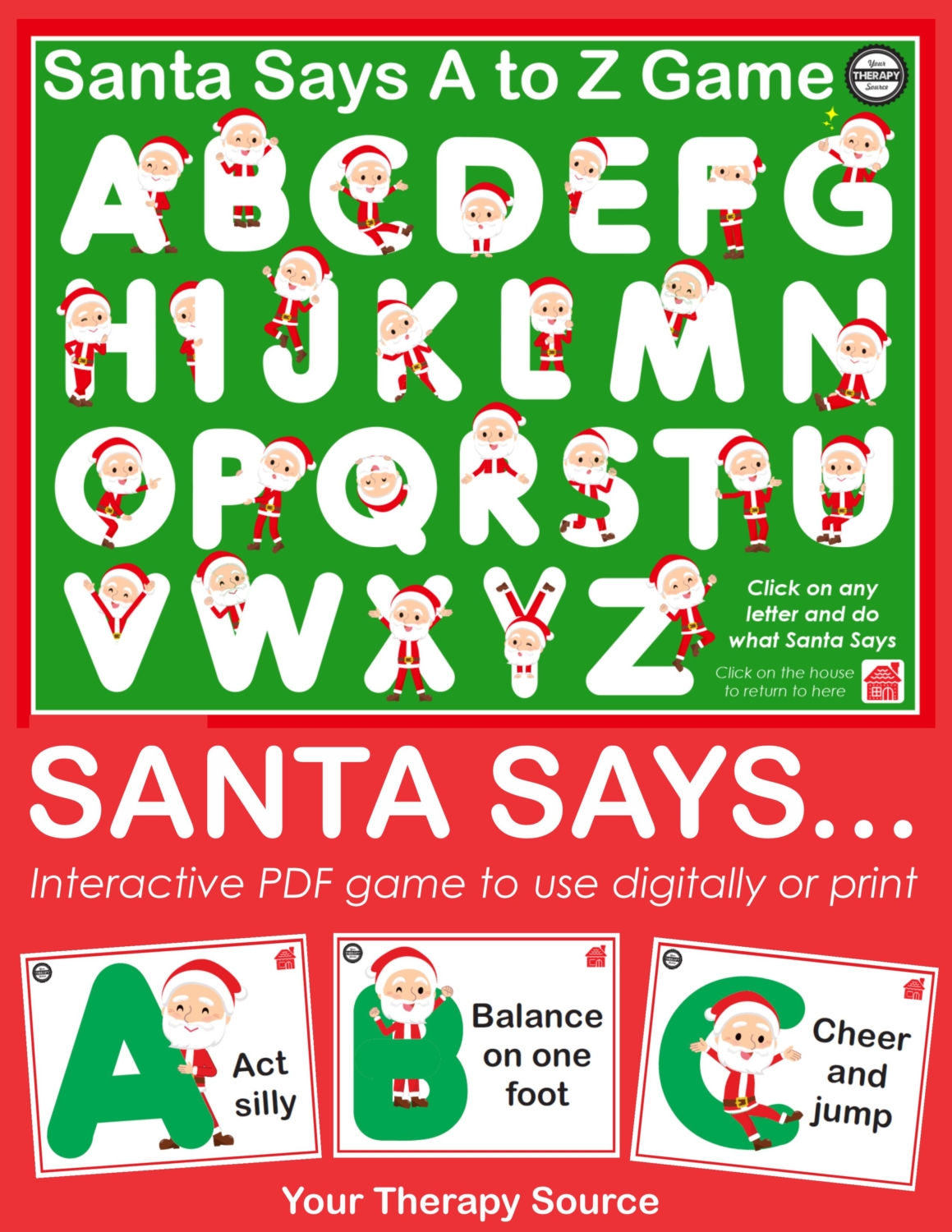 Santa Says Interactive Game - Your Therapy Source