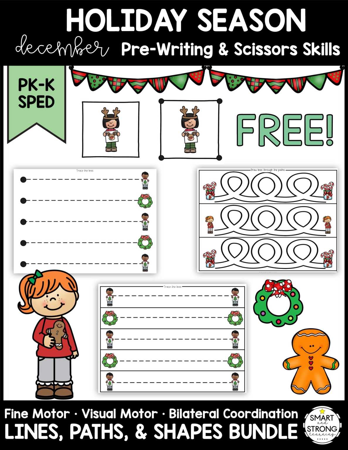 Free December Holiday PDF Sample Pages from the Prewriting Packet ...