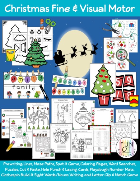 Christmas Activity Packet - Your Therapy Source
