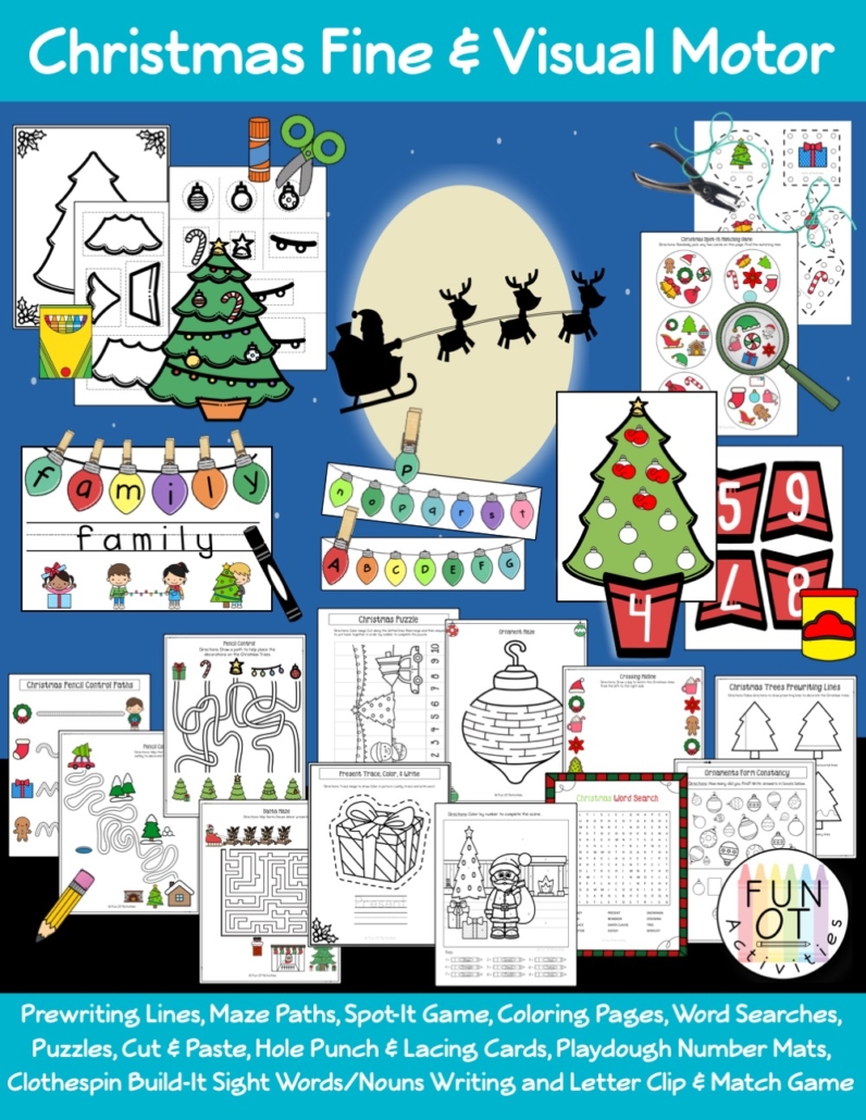 Christmas Activity Packet - Your Therapy Source