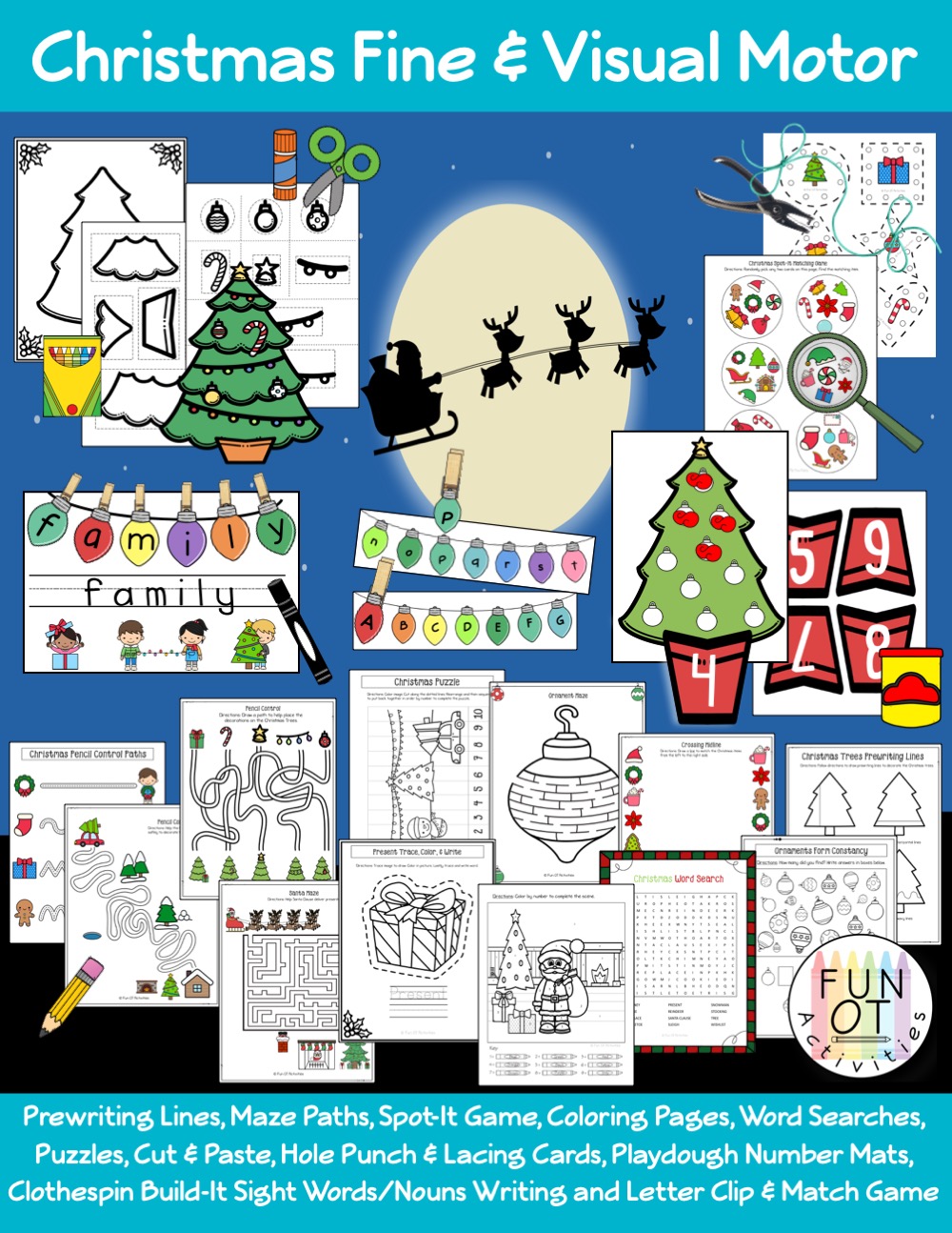 Christmas Activity Packet - Your Therapy Source