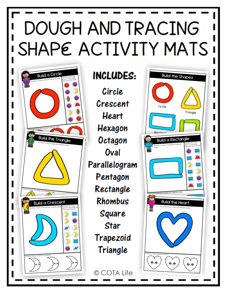 Shape Matching Activity FREE Printable - Your Therapy Source
