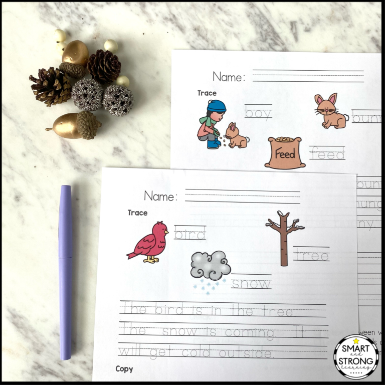 Winter Handwriting Practice - Your Therapy Source