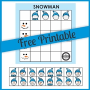 Snowman Math Game - Your Therapy Source