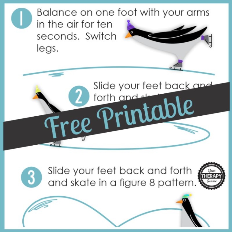Penguin Theme - Movement Activity for Kids - Your Therapy Source