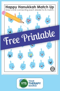 Dreidel Game Printable - Happy Hanukkah - Your Therapy Source