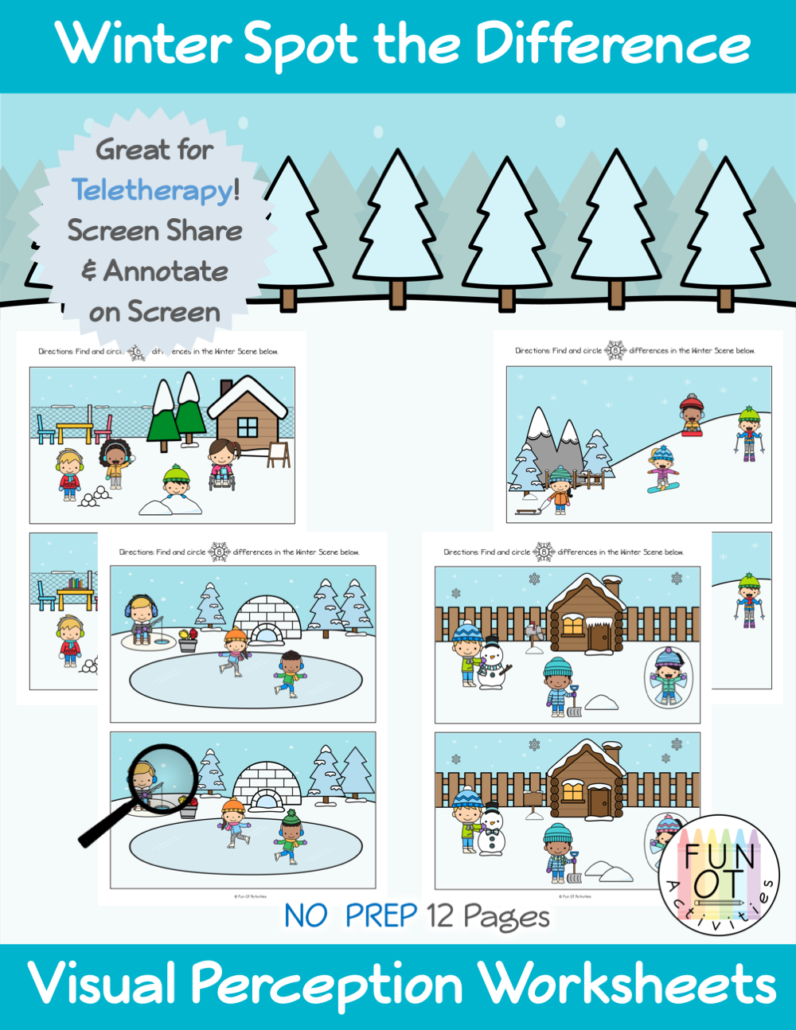 Winter Visual Motor Bundle - Your Therapy Source