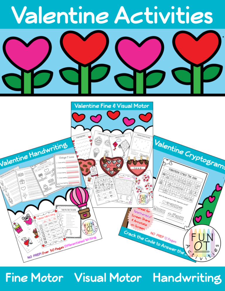 Valentine's Day Activity Bundle - Your Therapy Source