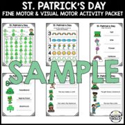 St. Patrick's Day Fine Motor Activity Packet - Color, Write, Cut, Glue ...