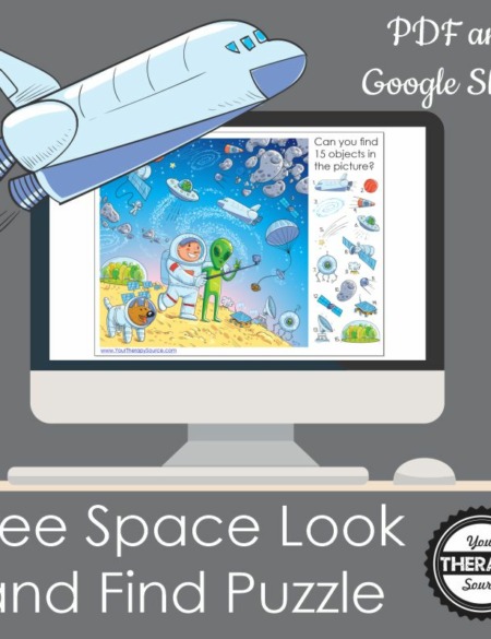 Preschool Space Themed Printable - Freebie! - Your Therapy Source