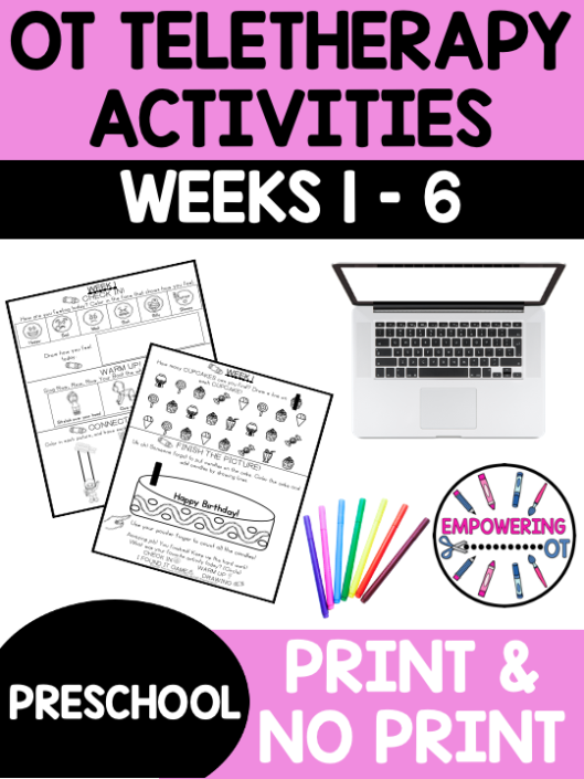 Virtual Occupational Therapy Activities - Preschool Weeks 1-6 - Your ...