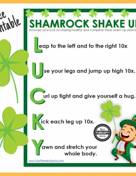 Shamrock Activity - Brain Break! - Your Therapy Source