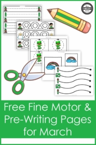March Fine Motor and Pre-Writing Freebie - Your Therapy Source
