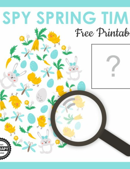 I Spy Spring Time Egg Puzzle - Your Therapy Source