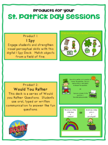 St. Patrick's Day Boom Cards ™ - Your Therapy Source