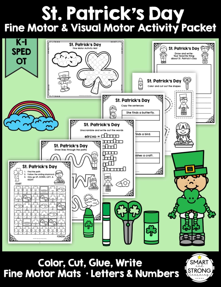 FREE St. Patrick's Day Fine Motor Printables - Sample Pages - Your ...