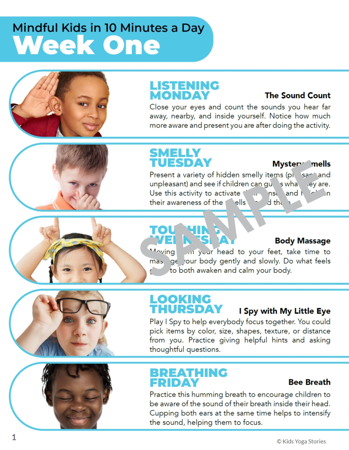 Mindful Kids in 10 Minutes a Day - PreK to 2nd Grade - Your Therapy Source