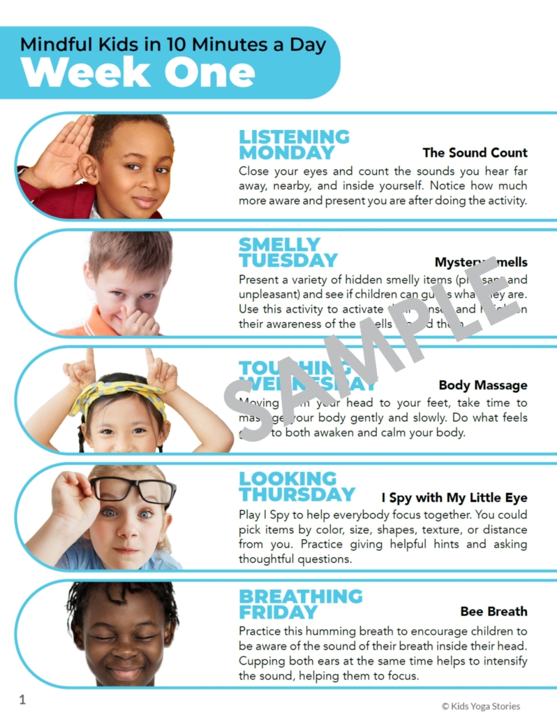 Mindful Kids in 10 Minutes a Day - PreK to 2nd Grade - Your Therapy Source
