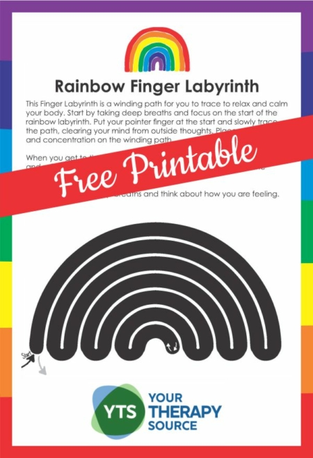 Finger Labyrinth Printable - Free - Your Therapy Source