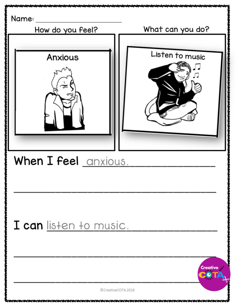 Teen Self-Regulation and Emotions Adapted Book - Your Therapy Source