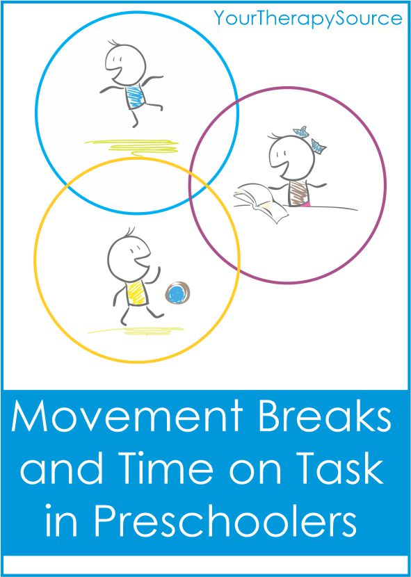 Movement Breaks and Time on Task in Preschoolers - Your Therapy Source