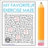 Exercise Activity Maze - Your Therapy Source
