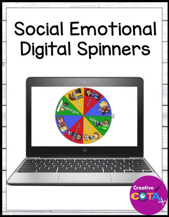 Social Emotional Digital Spinners - Your Therapy Source