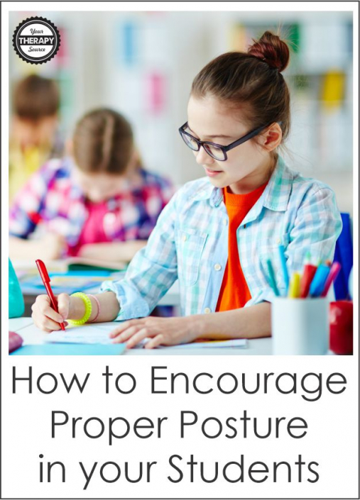 Writing Posture - Free Printable - Your Therapy Source
