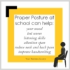 Writing Posture - Free Printable - Your Therapy Source