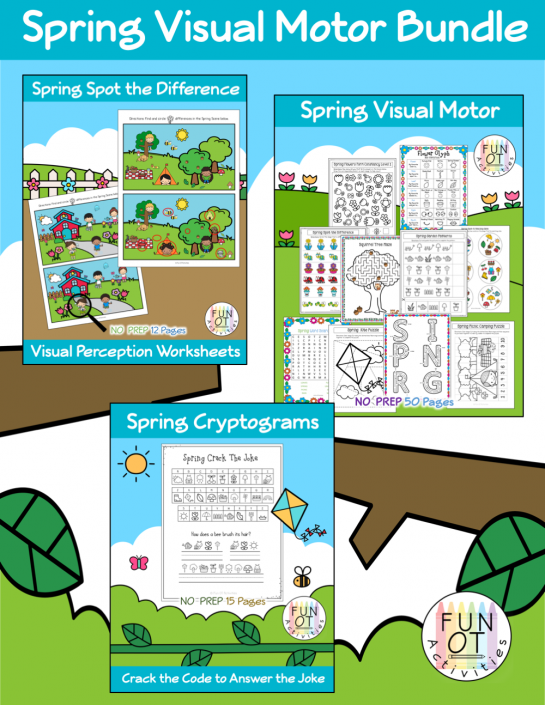 Spring Time Visual Motor Bundle - Your Therapy Source