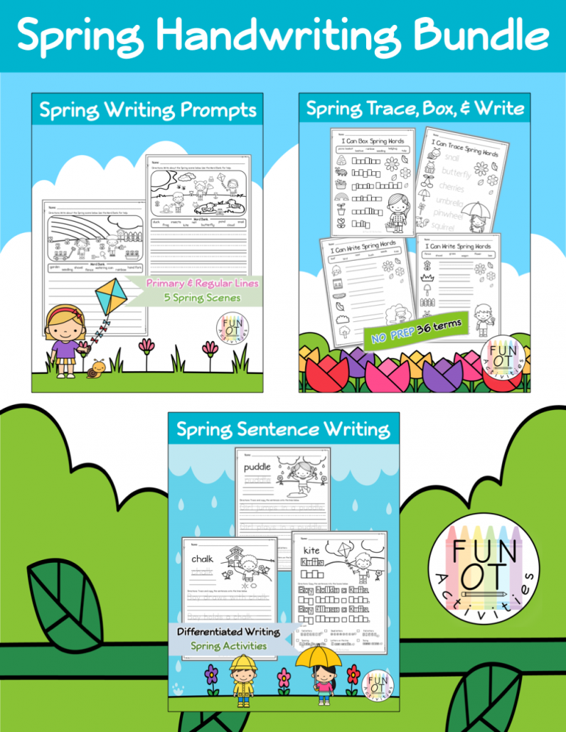 Spring Time Handwriting Bundle - Your Therapy Source