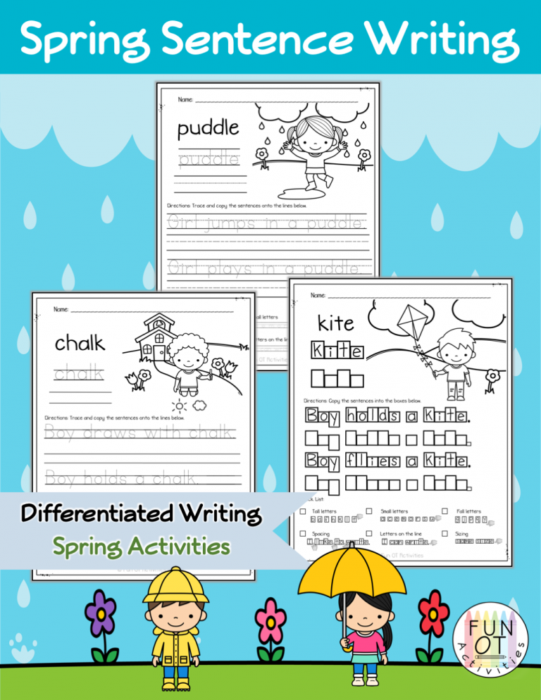 Spring Time Handwriting Bundle - Your Therapy Source