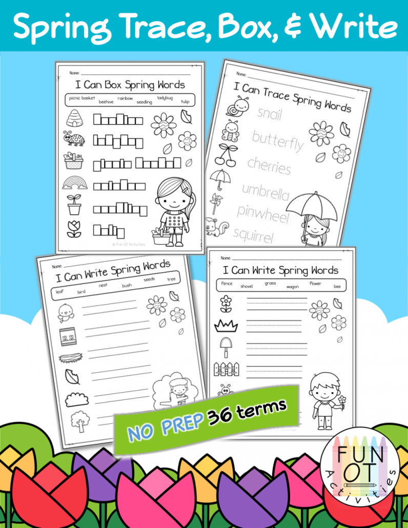 Spring Time Handwriting Bundle - Your Therapy Source