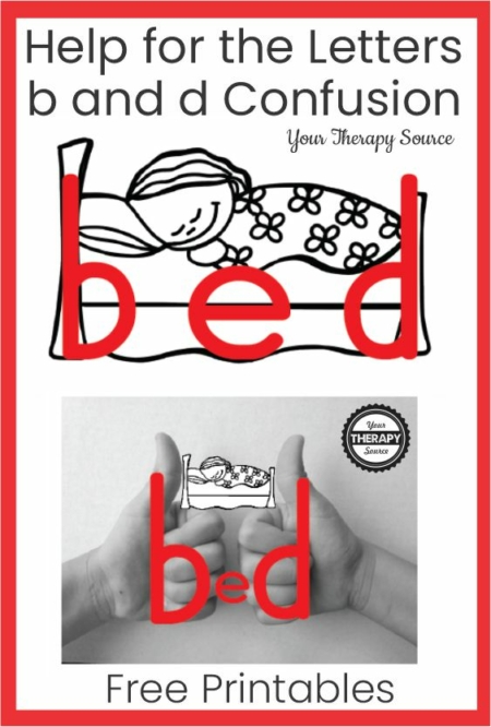 Letter b and d Confusion - Letter Reversal Freebie - Your Therapy Source